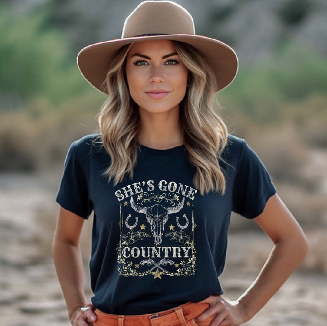 SHES GONE COUNTRY Western Vibes, Country Music Tshirt, Nashville ...