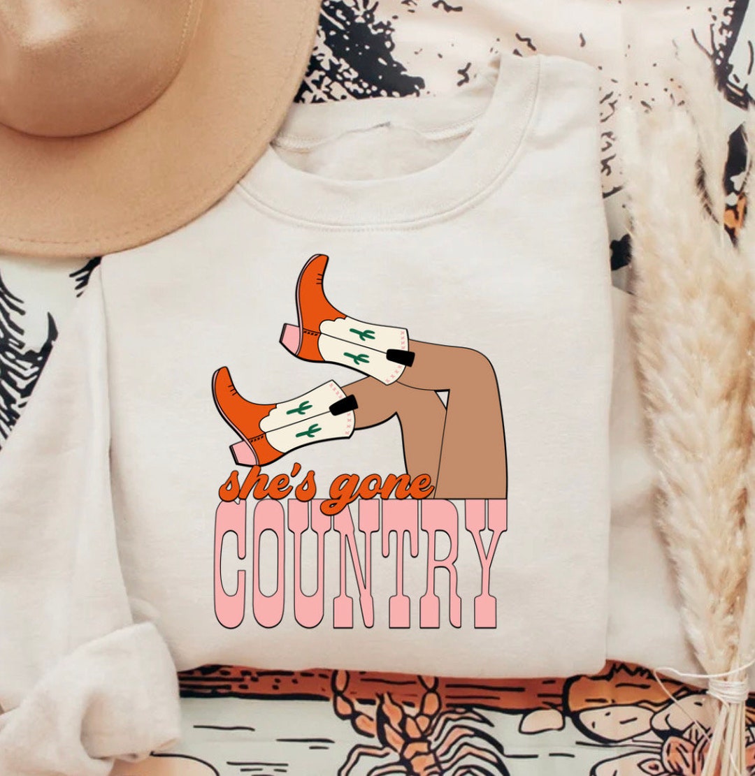 SHES GONE COUNTRY Sweater, Country Music Sweater, Country Jumper ...