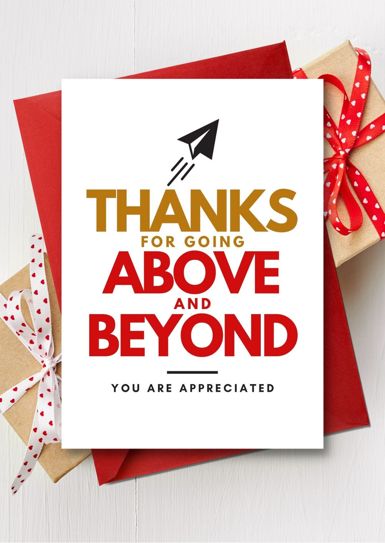 Work/staff Appreciation, Greeting Card, Thanks for Going Above and ...