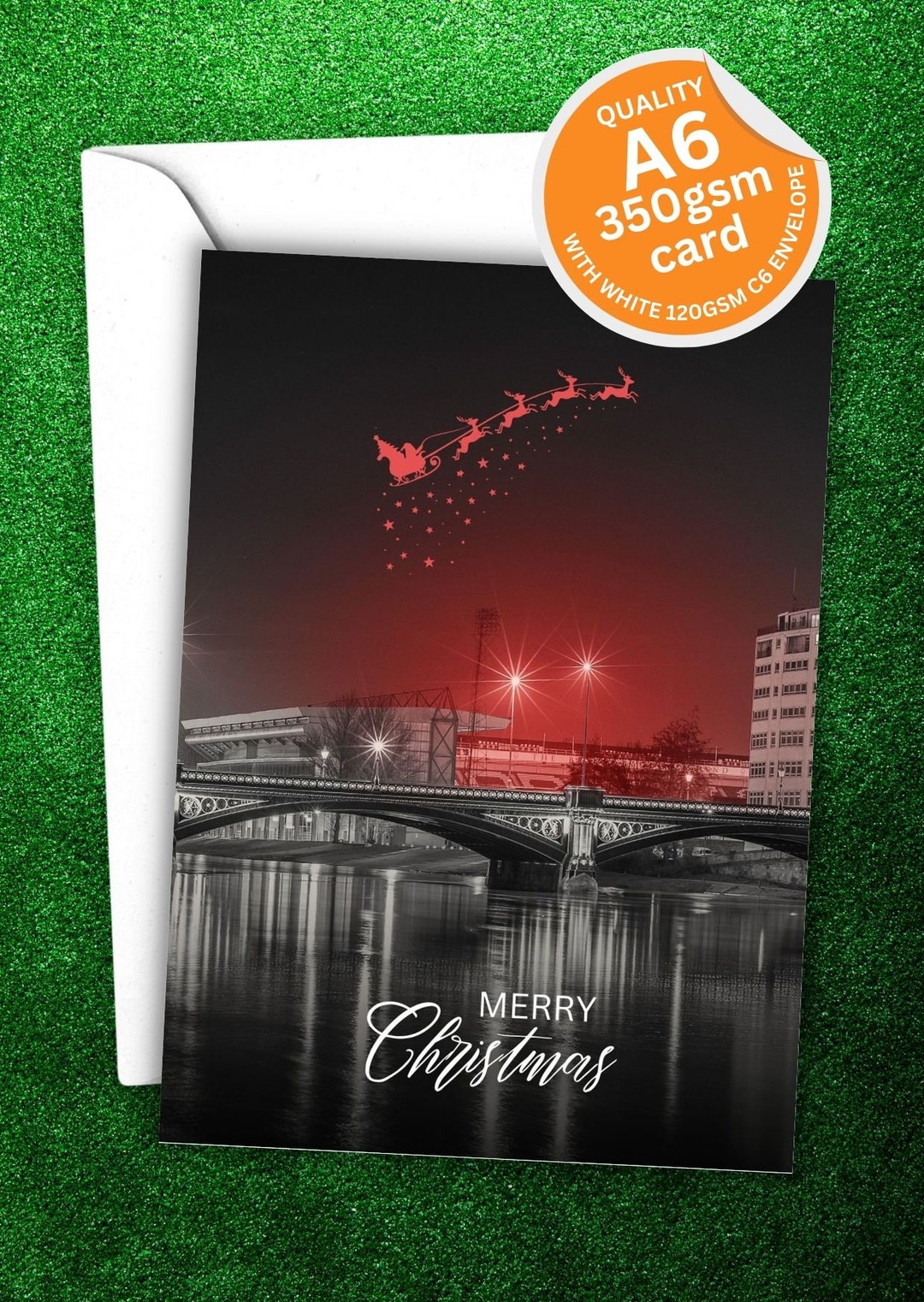 Nott'm Forest Christmas Card (design #7) | Forest Card | Nottingham ...