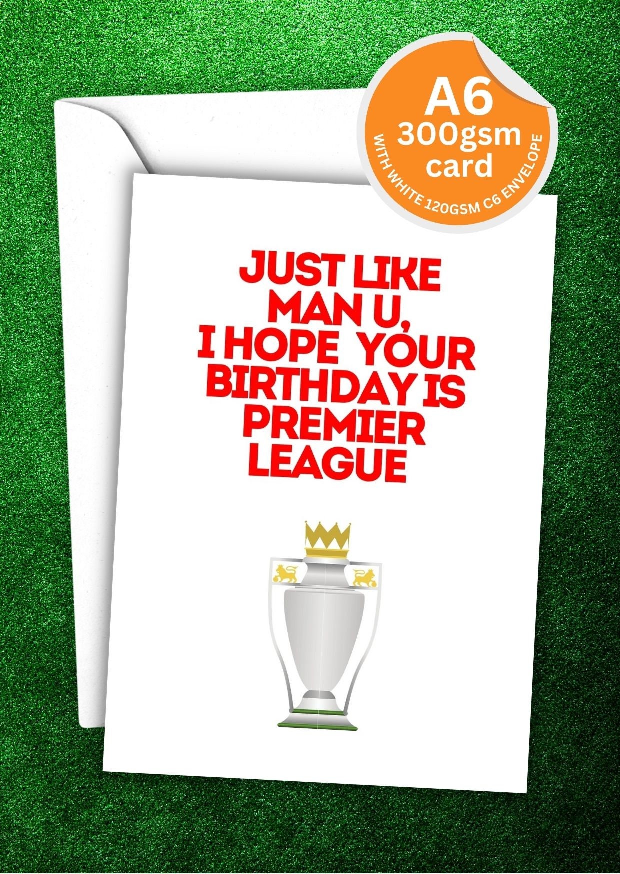 Manchester United Football Club Birthday Card (choose From 8 Designs ...