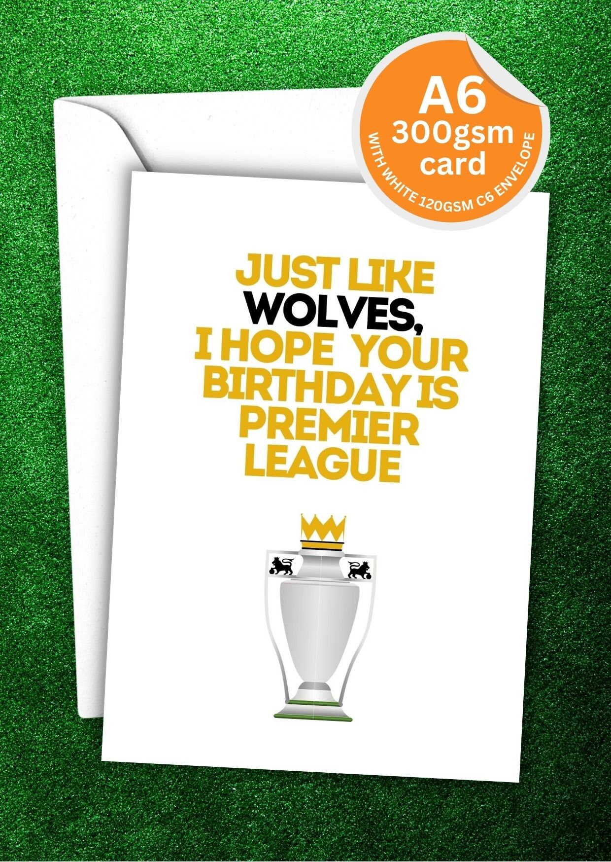 Wolverhampton Wanderers Football Club Birthday Card choose From 6 ...