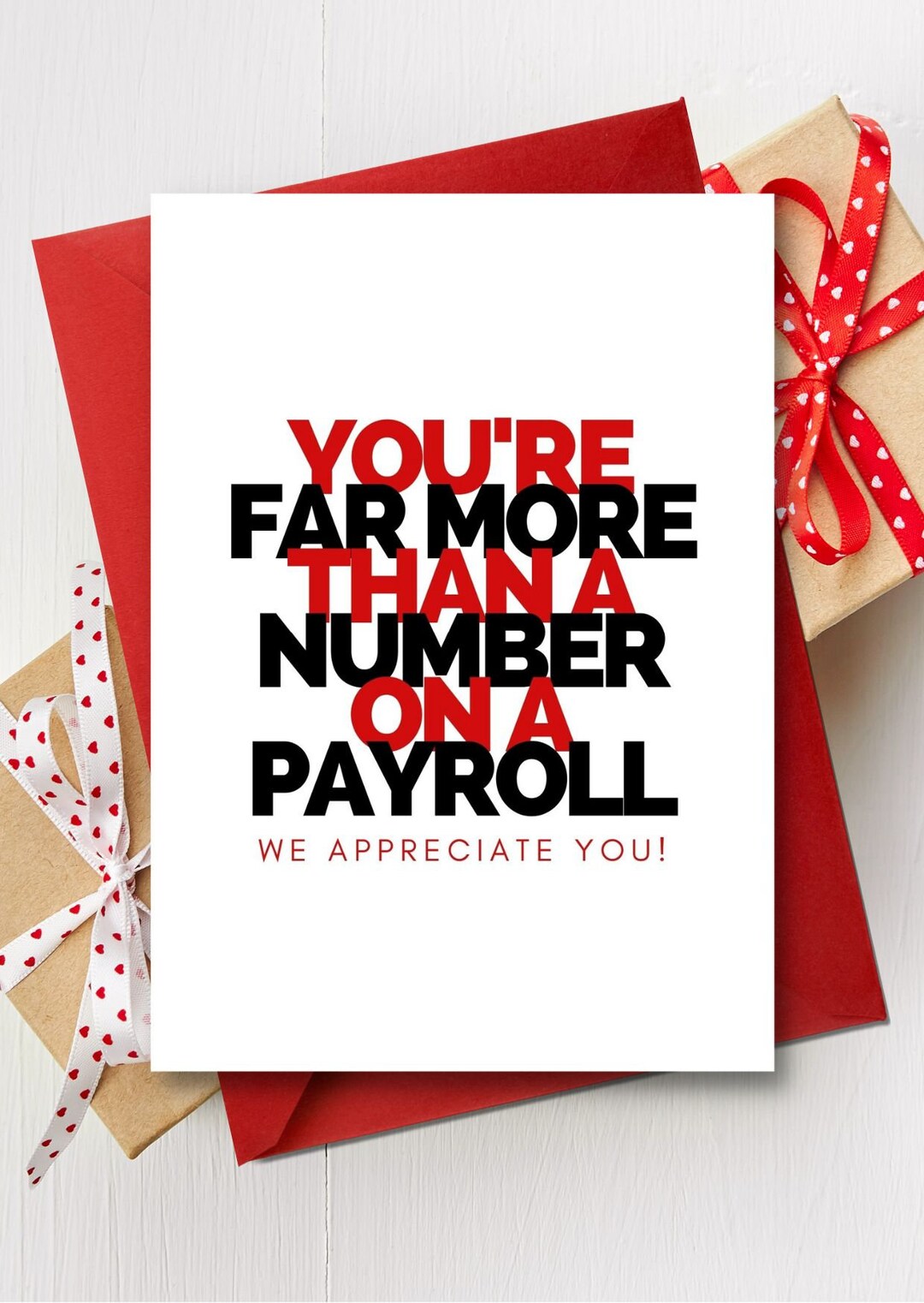Work/staff Appreciation, Greeting Card, Far More Than a Number on a ...