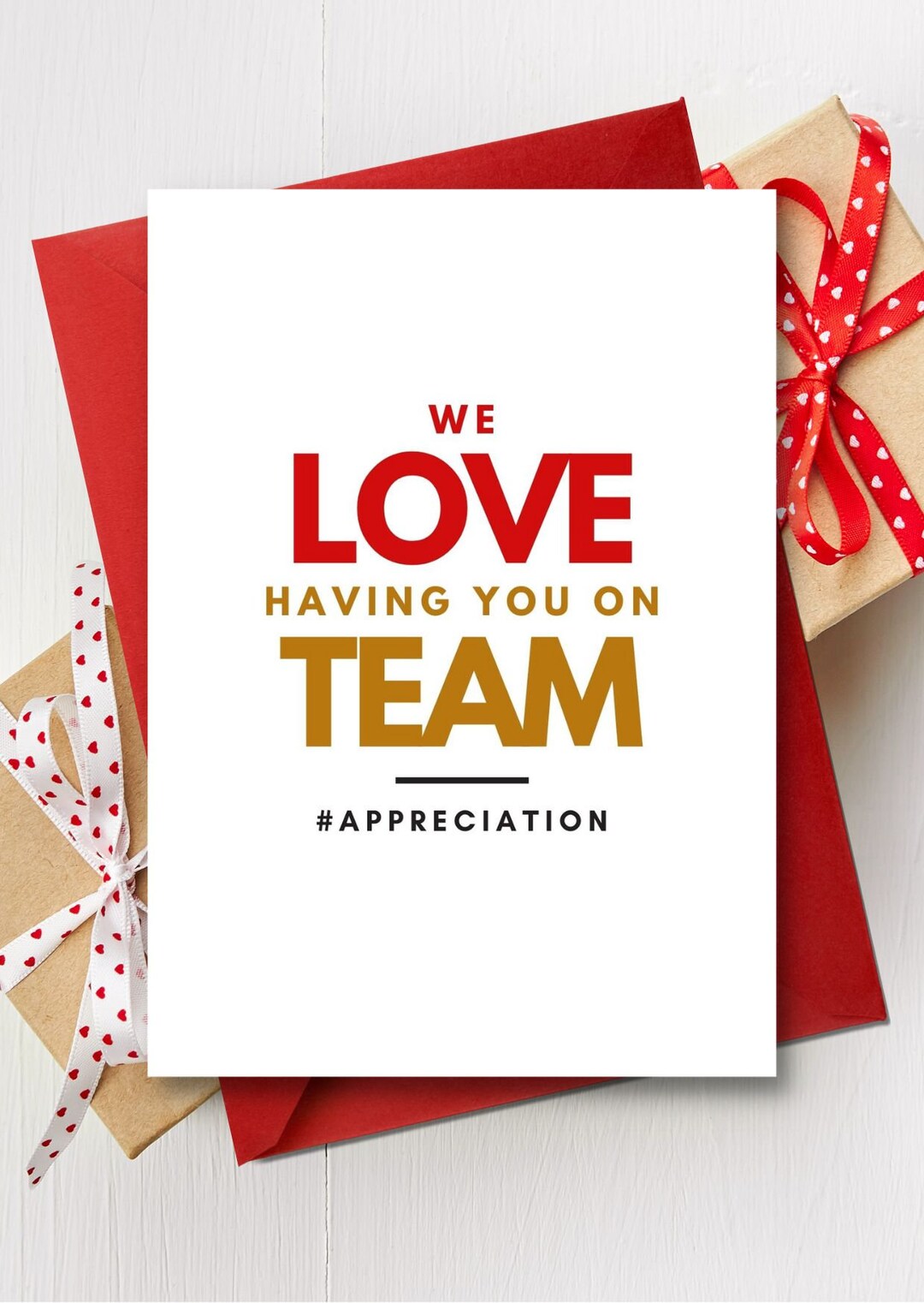 Work/staff Appreciation, Greeting Card, We Love Having You on Team - Etsy
