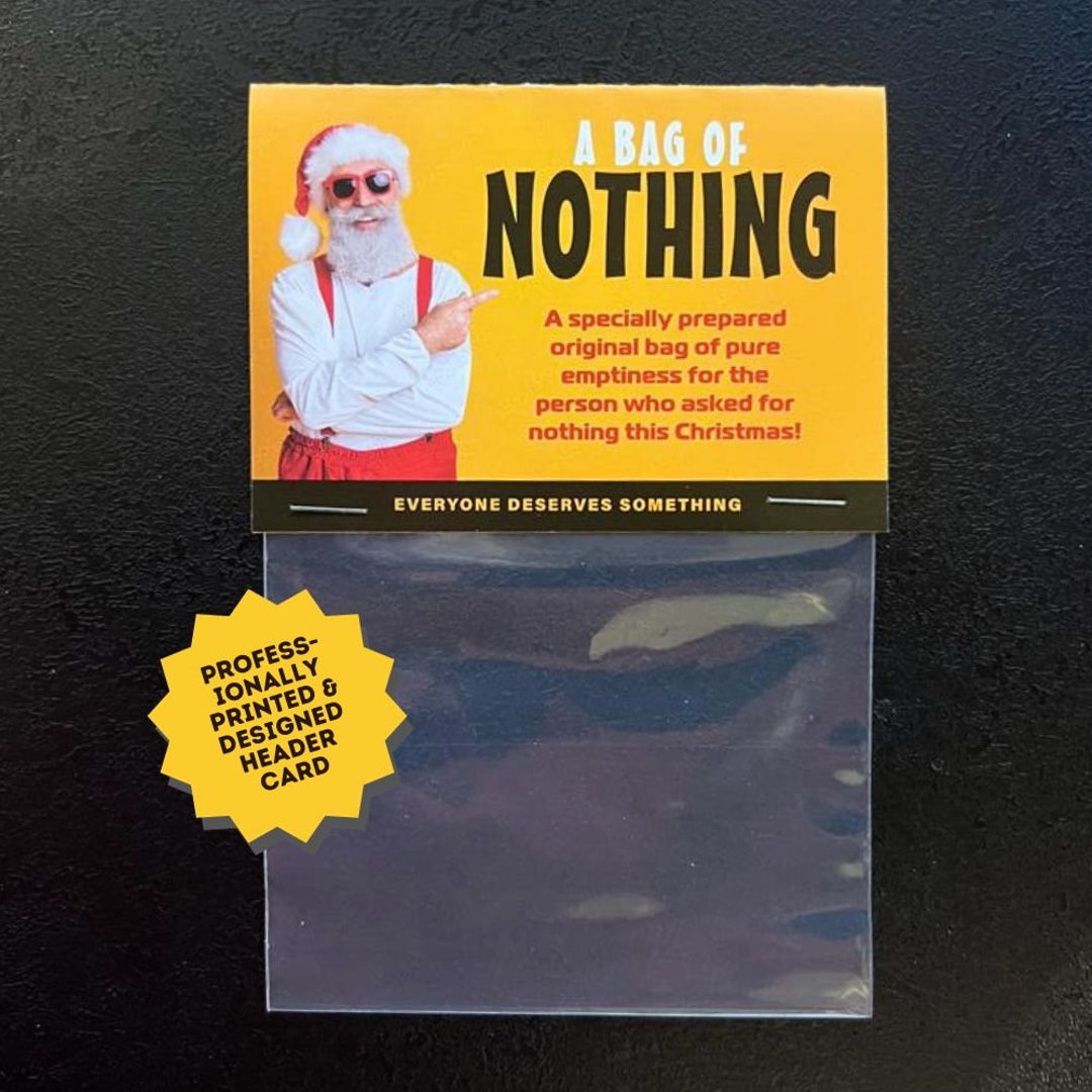 Hilarious Gift of Nothing | Fun Secret Santa Gift | Stocking Filler ...