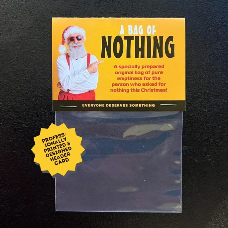 Hilarious Gift of Nothing | Fun Secret Santa Gift | Stocking Filler ...