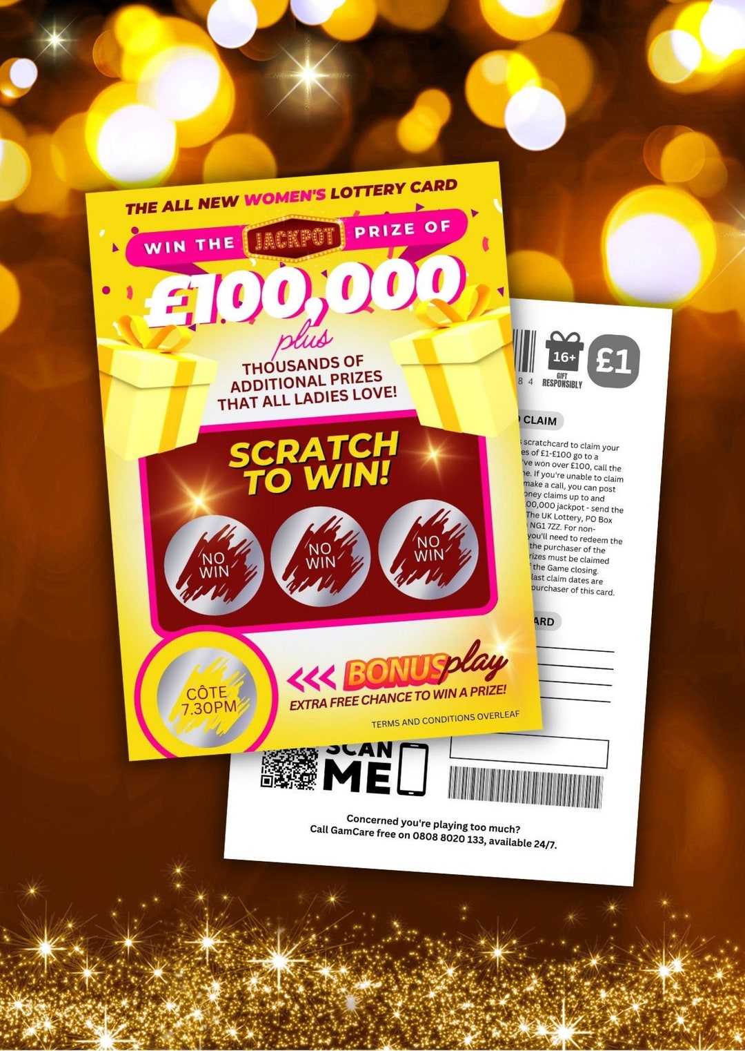 Personalized Scratch Card | Hidden Message Gift for Her - Etsy