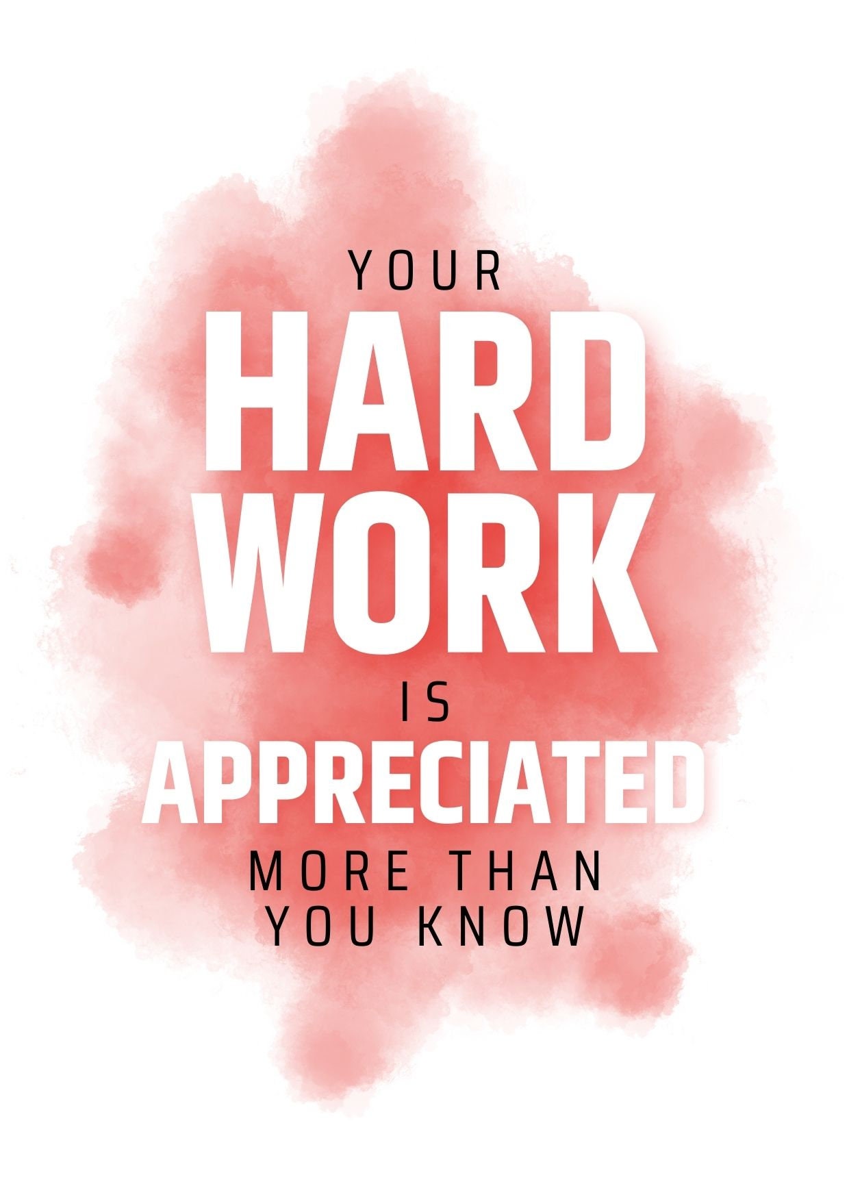 Work/staff Appreciation Day Greeting Card, Your Hard Work is ...