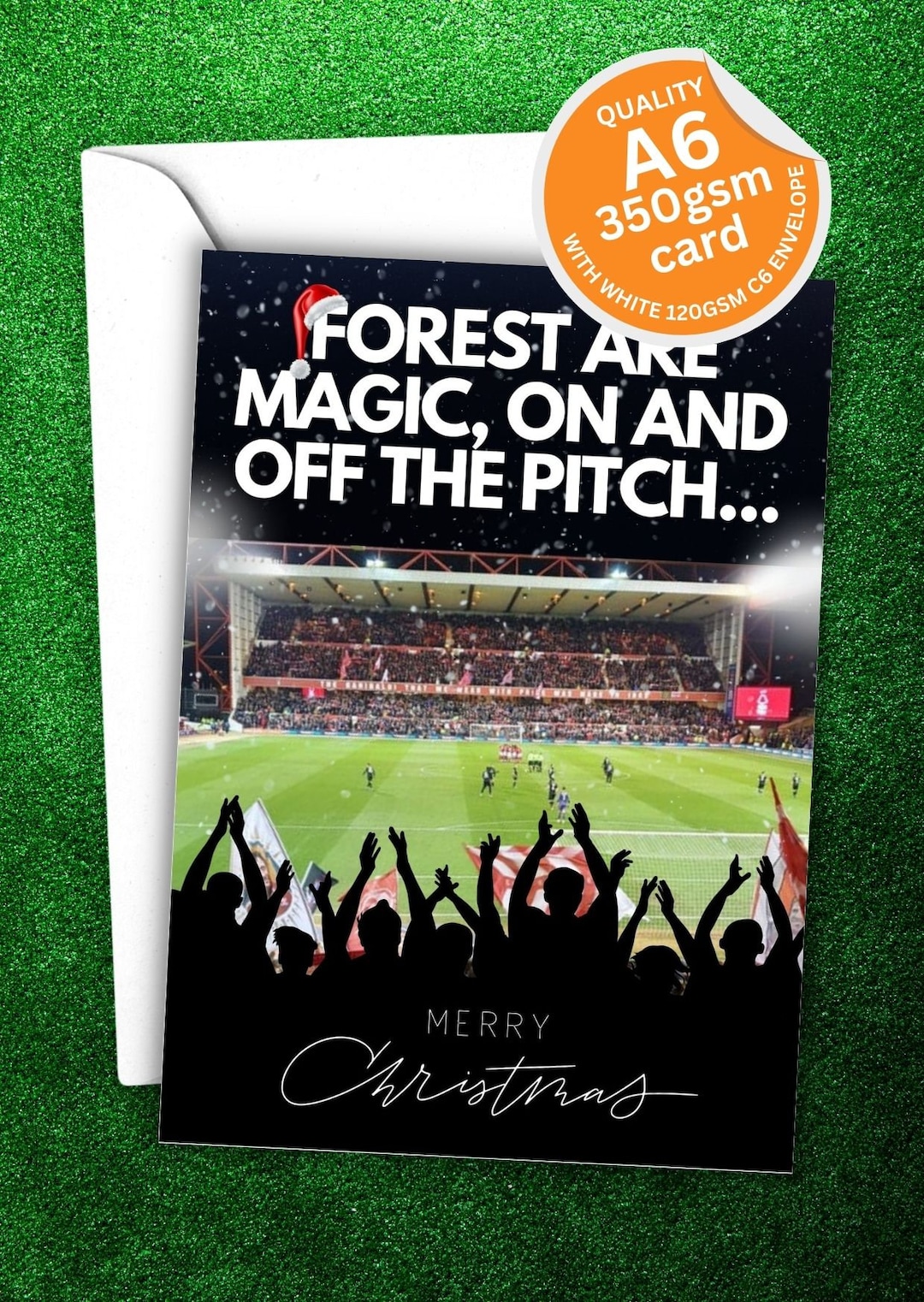 Nott'm Forest Christmas Card (design #11) | Forest Card | Nottingham ...