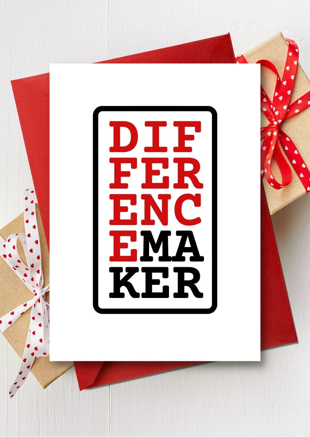 Thank You / Appreciation, Greeting / Gift Card, Difference Maker! - Etsy