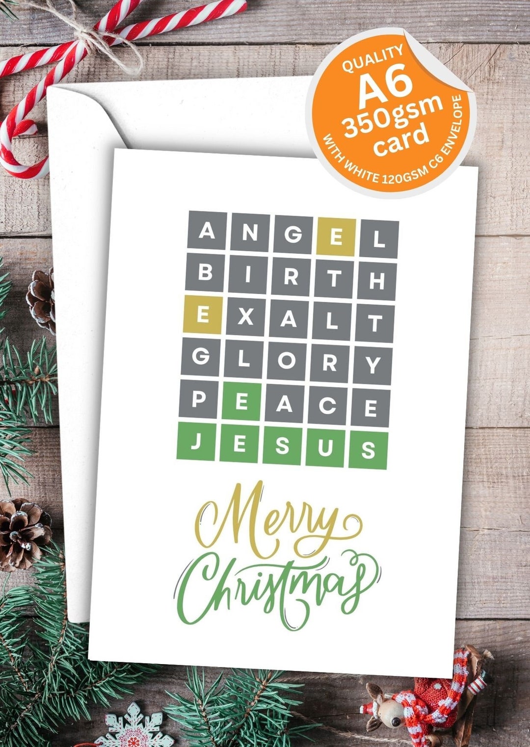 Wordle Christmas Card Festive Christmas Cards Biblical Christmas Card ...