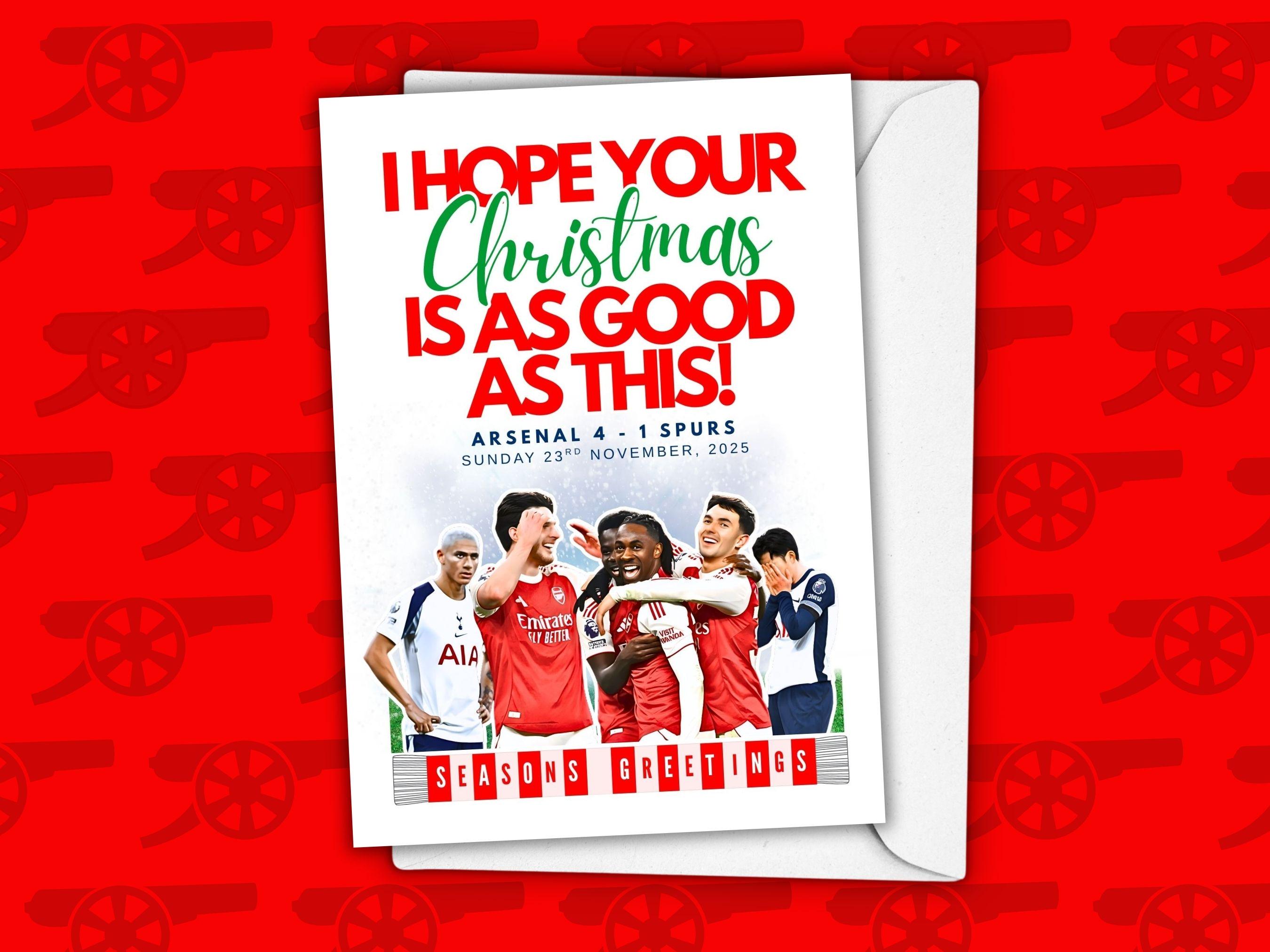 Arsenal FC CHRISTMAS Cards | A6 Cards | Choose From 9 Unique ...