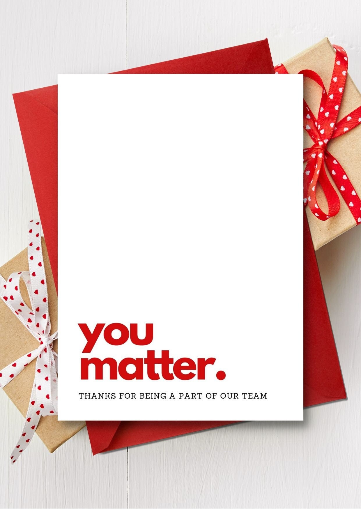 Work/staff Appreciation, Greeting Card, You Matter. Thanks for Being ...