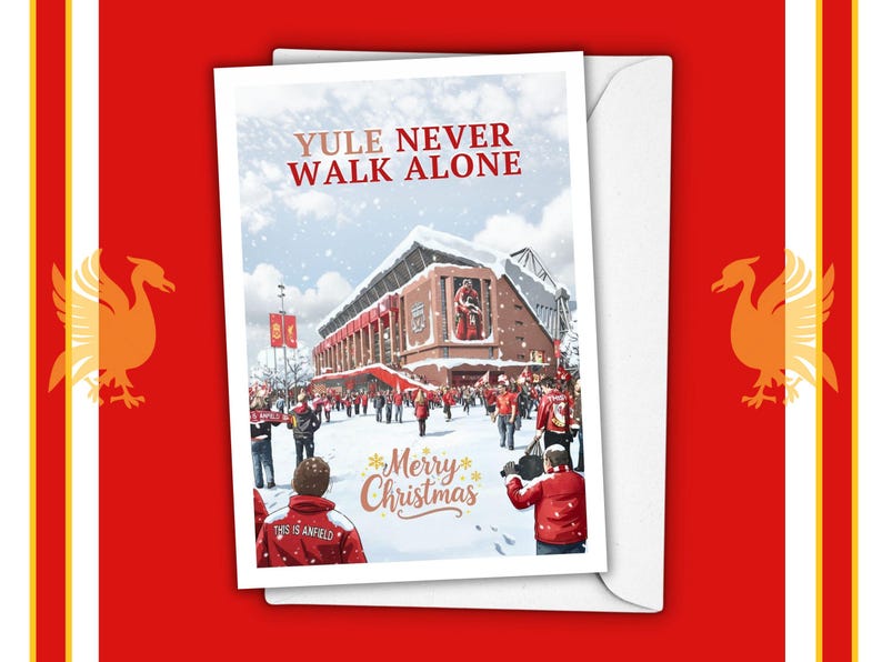 Liverpool FC Christmas Cards | A6 Cards | Choose From 9 Unique ...
