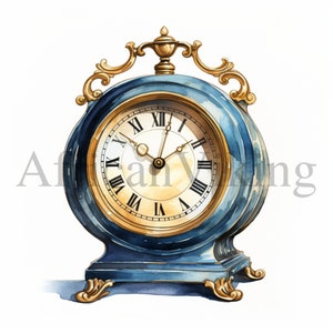 Old Fashioned Alarm Clock Clipart | 10 High Quality Jpgs | Digital ...