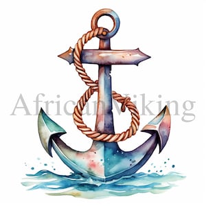 Anchor Clipart | Nautical Anchor Clipart Bundle | 10 High Quality Jpgs ...