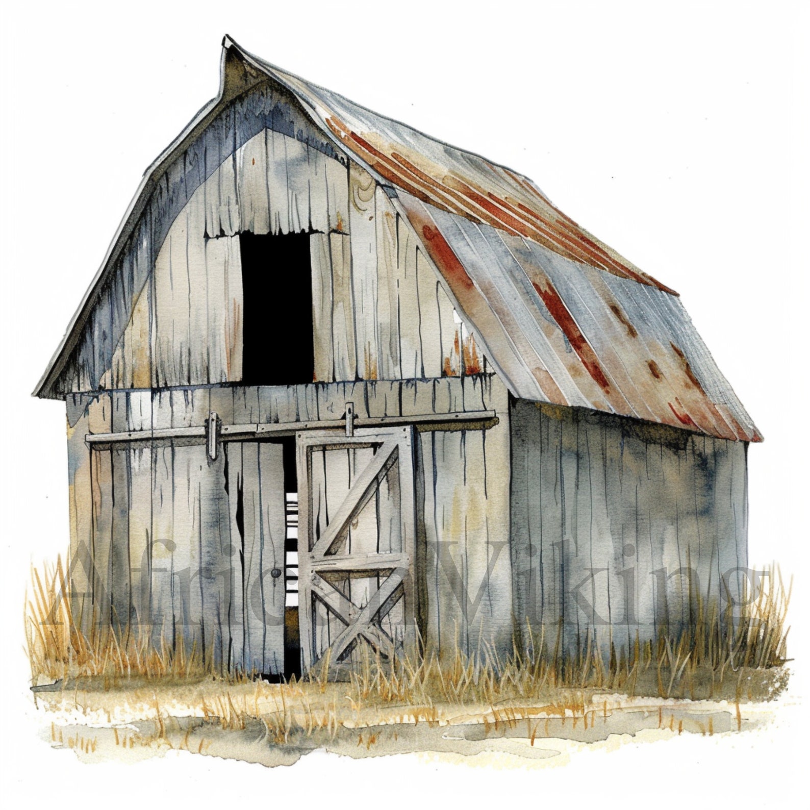 Old Barn Clipart | 10 High Quality Jpgs | Digital Download | Old Barn ...