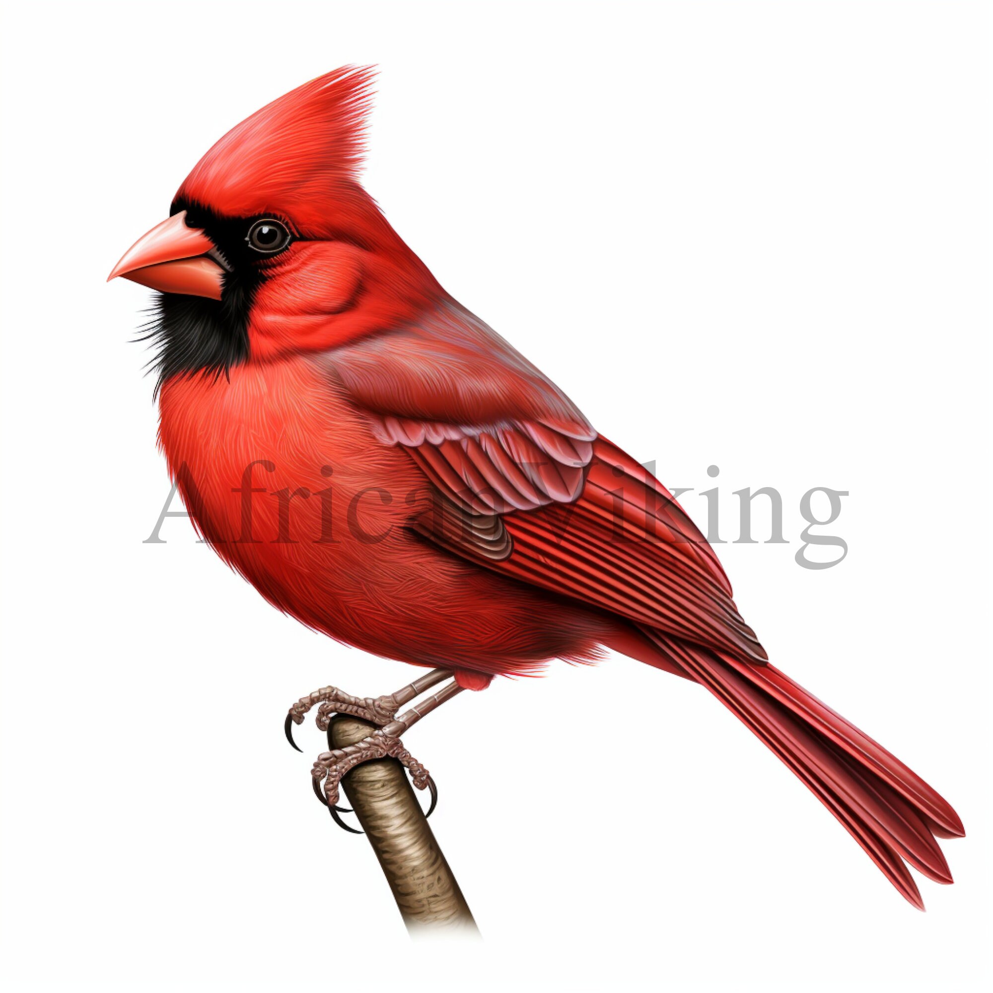 Red Cardinal Clipart 10 High Quality Jpgs Digital Download Nursery Art ...