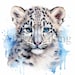 Snow Leopard Clipart | 10 High Quality Jpgs | Digital Download | Card ...
