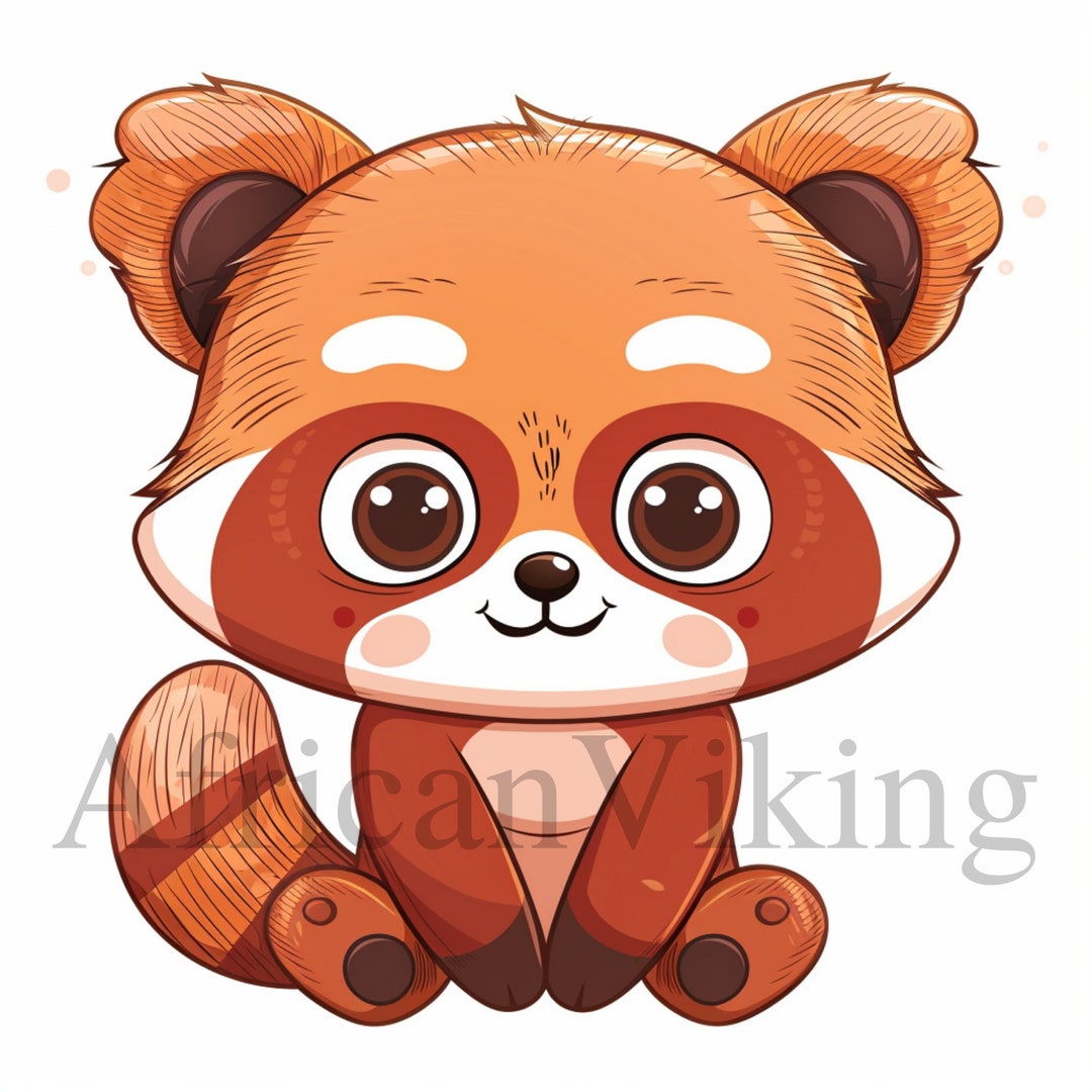 Baby Red Panda Clipart | 10 High Quality Jpgs | Digital Download | Cute ...