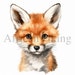 Baby Fox Clipart | 10 High Quality Jpgs | Digital Download | Card ...