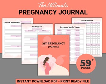 Pregnancy Planner Printable, Printable Pregnancy Journal, Expecting Mom ...