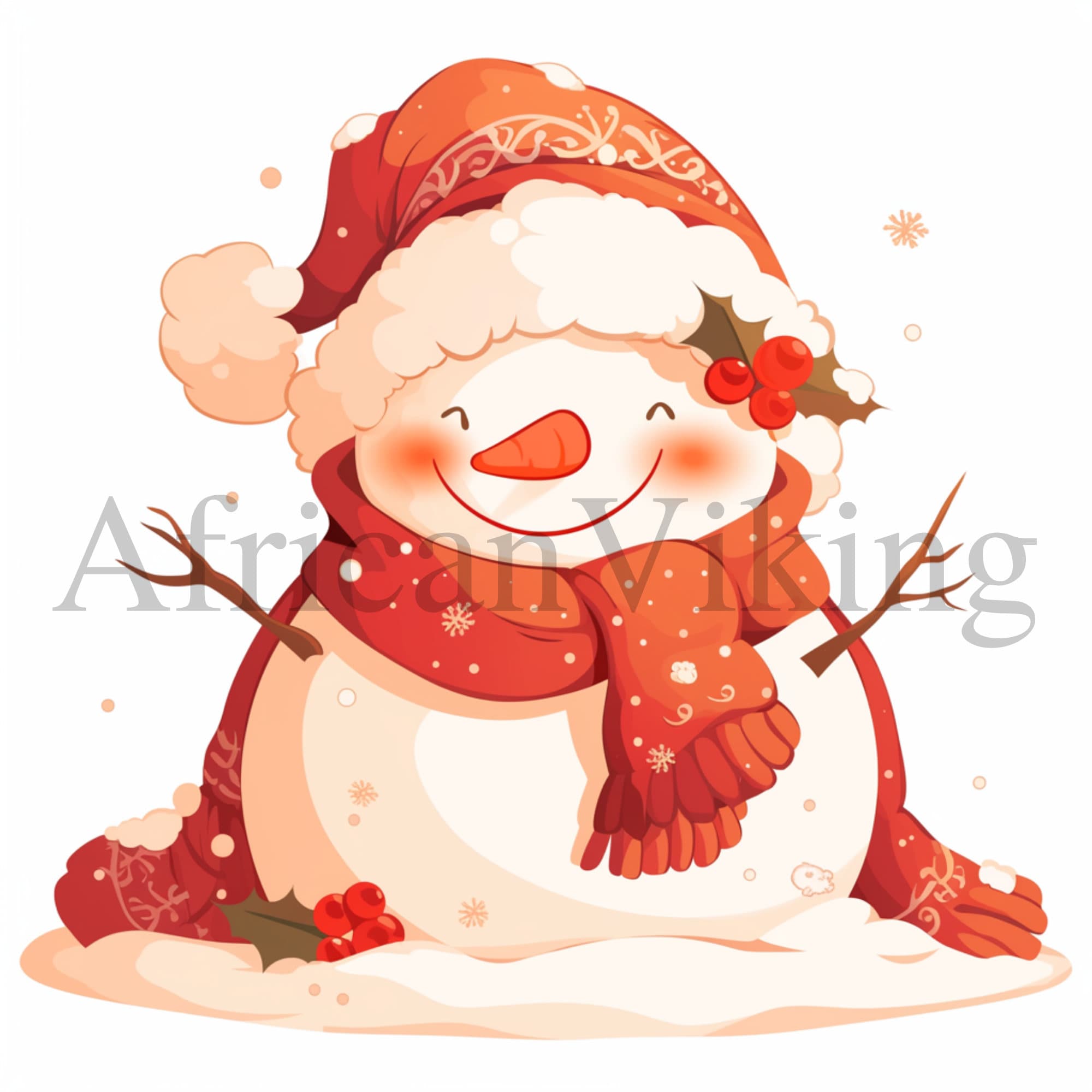 Snowman Clipart 10 High Quality Jpgs Digital Download Snowman Image ...
