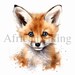 Baby Fox Clipart | 10 High Quality Jpgs | Digital Download | Card ...