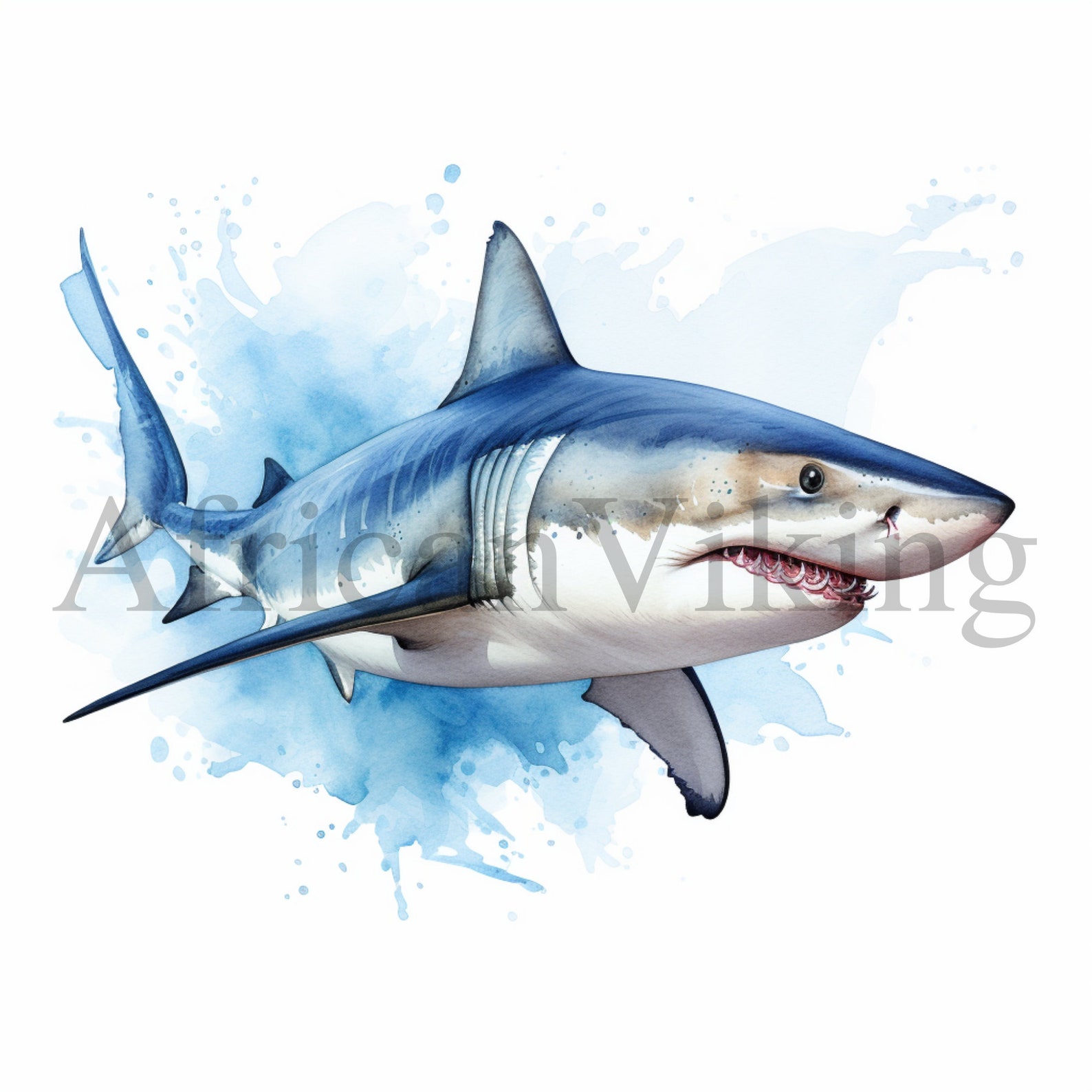 Shark Clipart 10 High Quality Jpgs Digital Download Card Making Clip ...