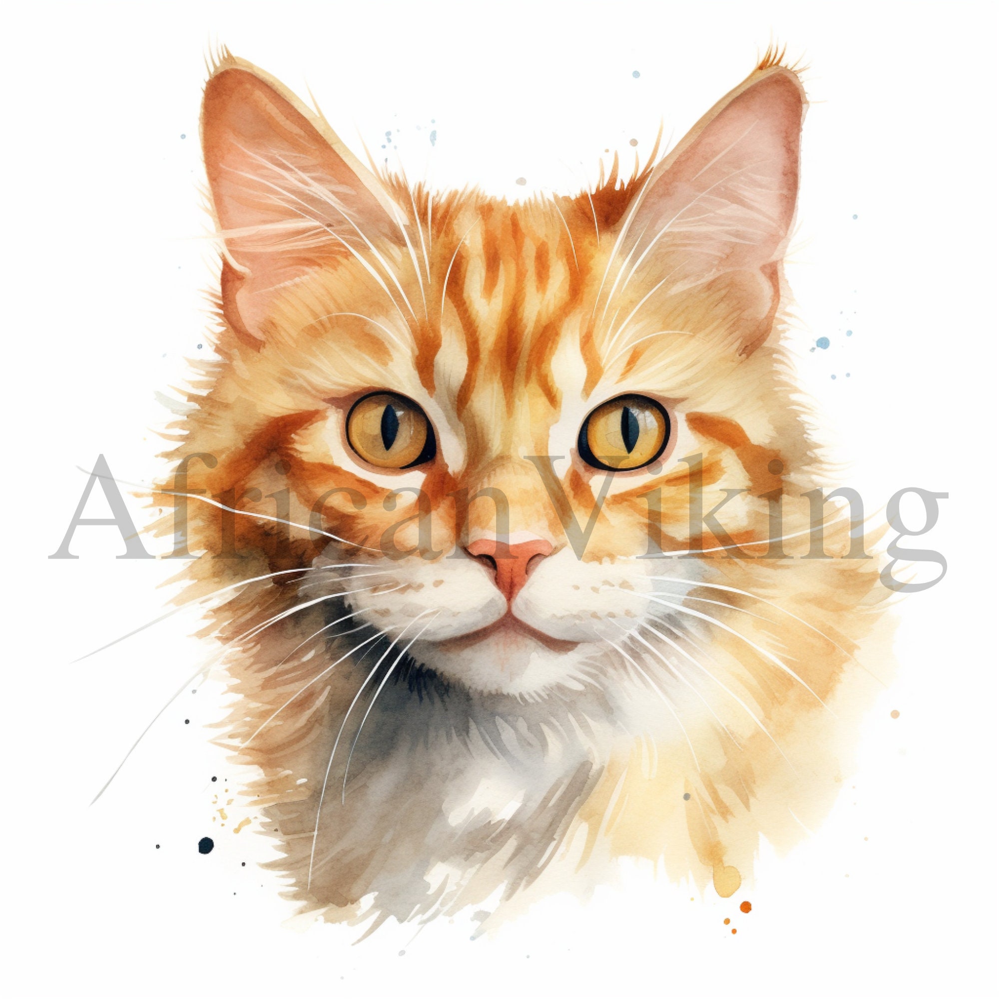Ginger Cats Clipart 10 High Quality Jpgs Digital Download Clip Art Card ...