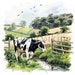 Watercolor Countryside Animals Clipart | 10 High Quality Jpgs | Digital ...