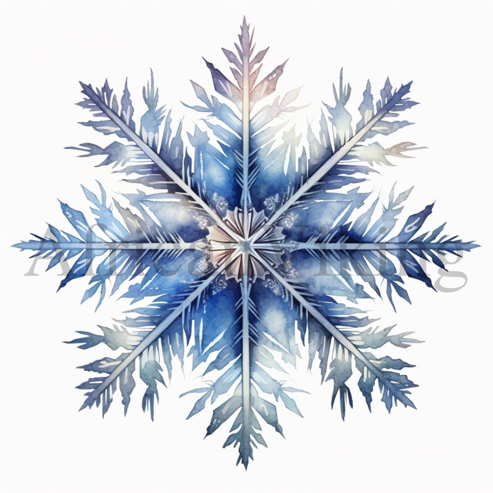 Snowflake Clipart | 10 High Quality Jpgs | Digital Download | Snowflake ...