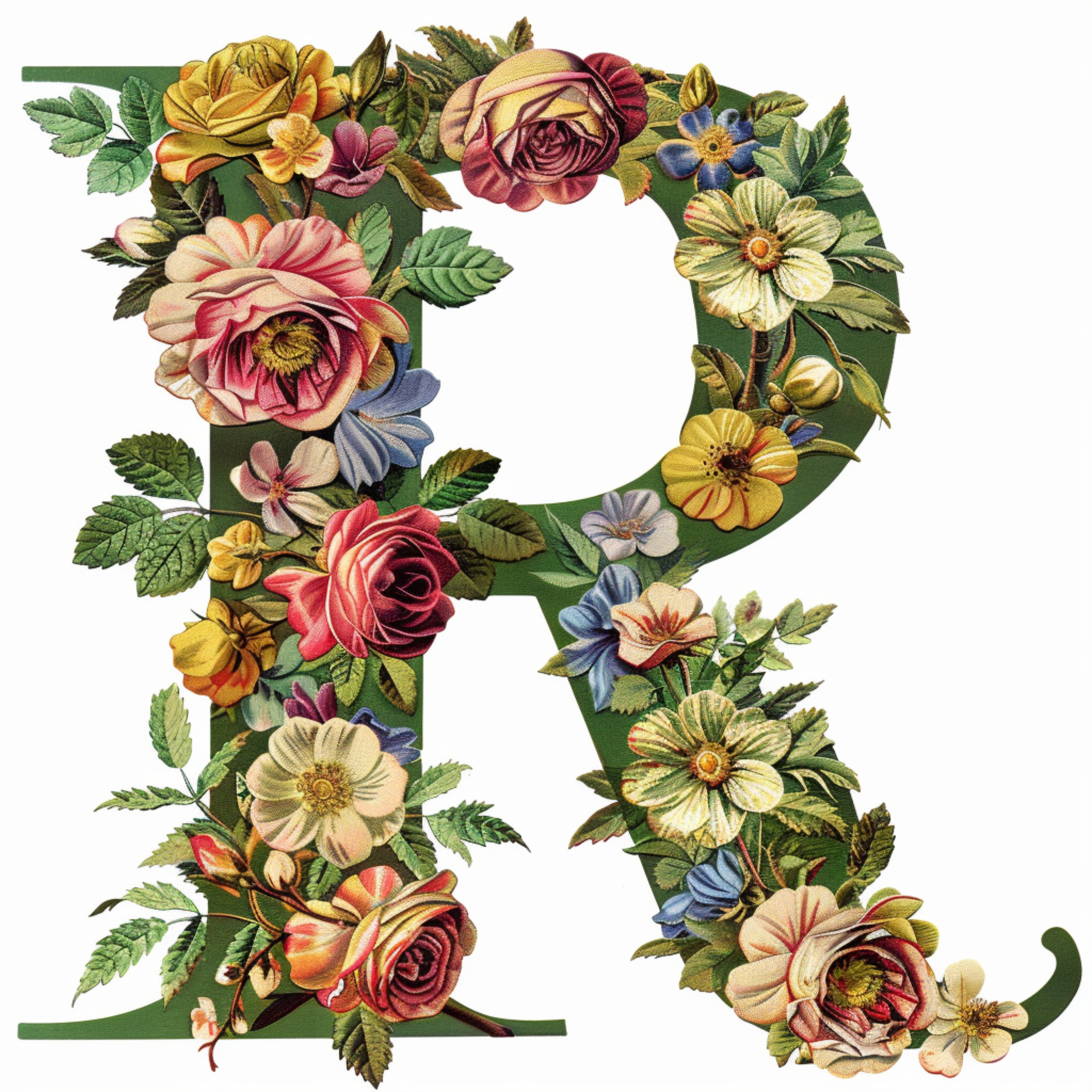 Letter R Clipart 10 High Quality Jpgs Digital Download Digital Paper ...