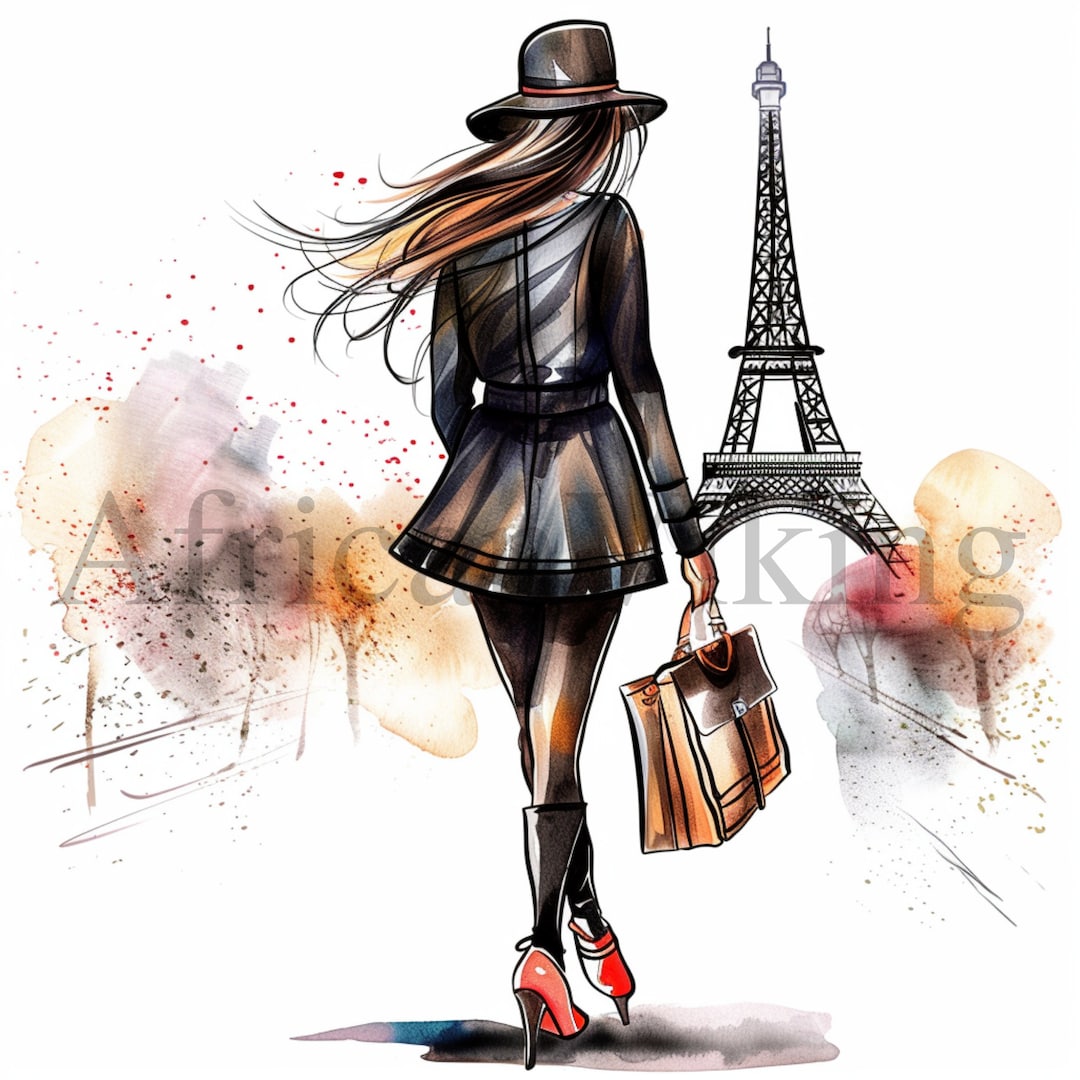 Paris Fashion Clipart | 10 High Quality Jpgs | Digital Download | Paris ...