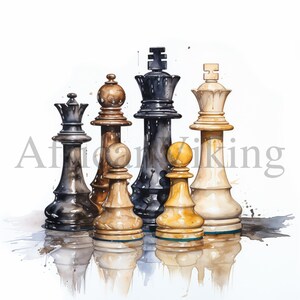 Chess Clipart | 10 High Quality Jpgs | Instant Digital Download ...