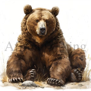 Old Fashioned Bear Clipart | 10 High Quality Jpgs | Digital Download ...