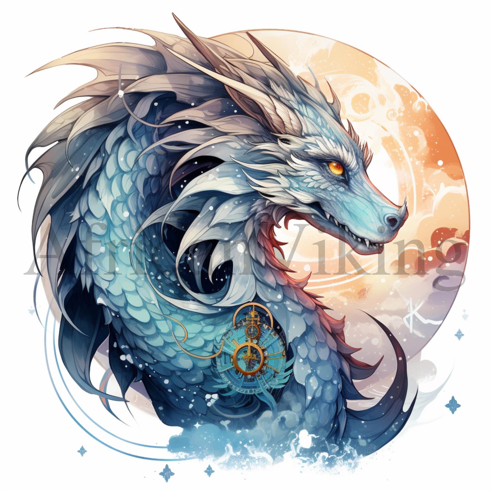 Celestial Dragon Clipart 10 High Quality Jpgs Digital Download Card ...