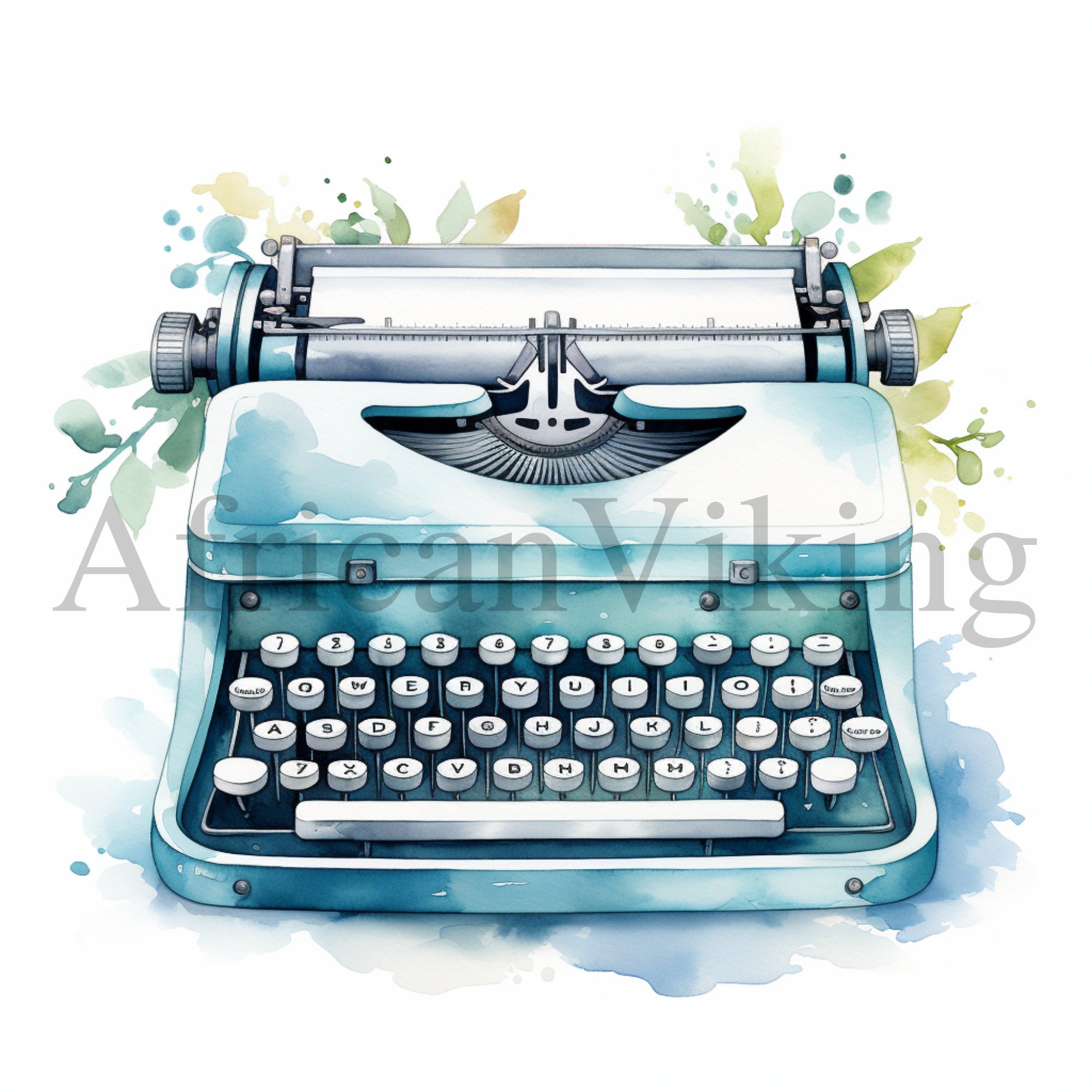 Old Fashioned Typewriter Clipart 10 High Quality Jpgs Digital Download ...