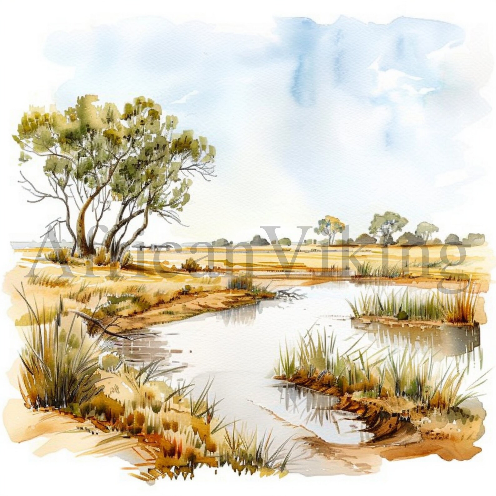 Country Ponds Clipart | 10 High Quality Jpgs | Digital Download ...