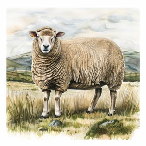 Sheep Clipart: Farm Animal Jpgs for Nursery Art (digital Download) - Etsy