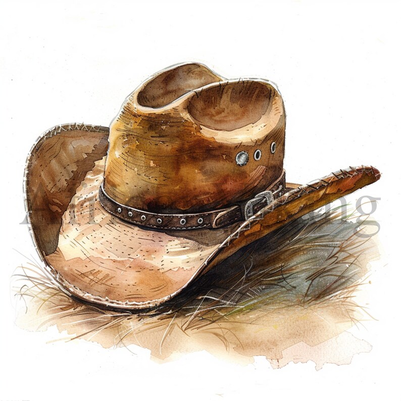 Cowboy Hat Clipart | 10 High Quality Jpgs | Instant Digital Download ...