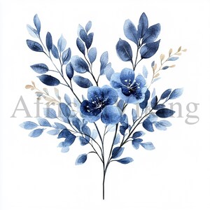 Indigo Plants Clipart | 10 High Quality Jpgs | Instant Digital Download ...