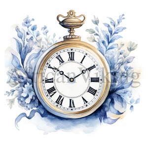 Old Fashioned Alarm Clock Clipart | 10 High Quality Jpgs | Digital ...