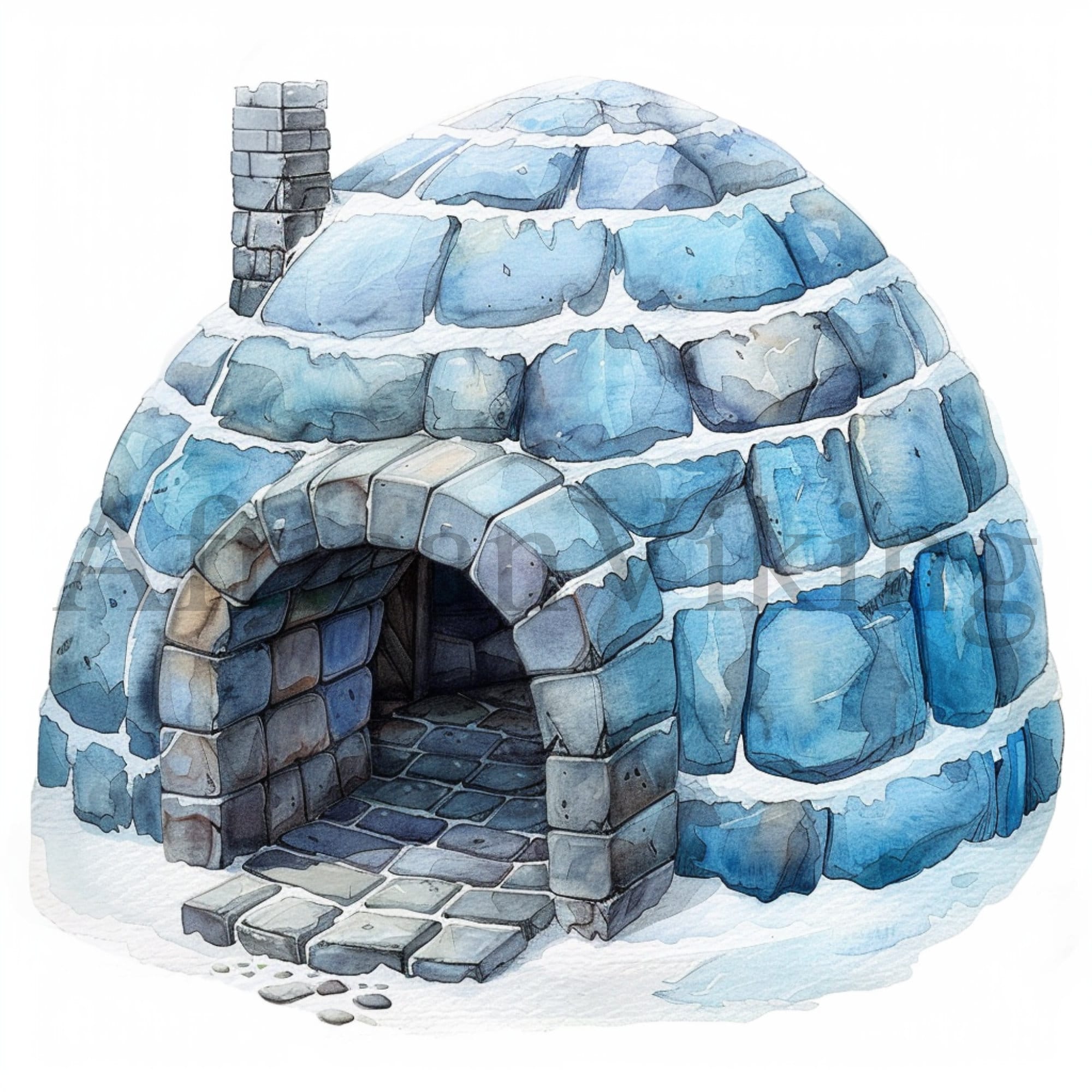 Igloo Clipart | 10 High Quality Jpgs | Digital Download | Card Making ...