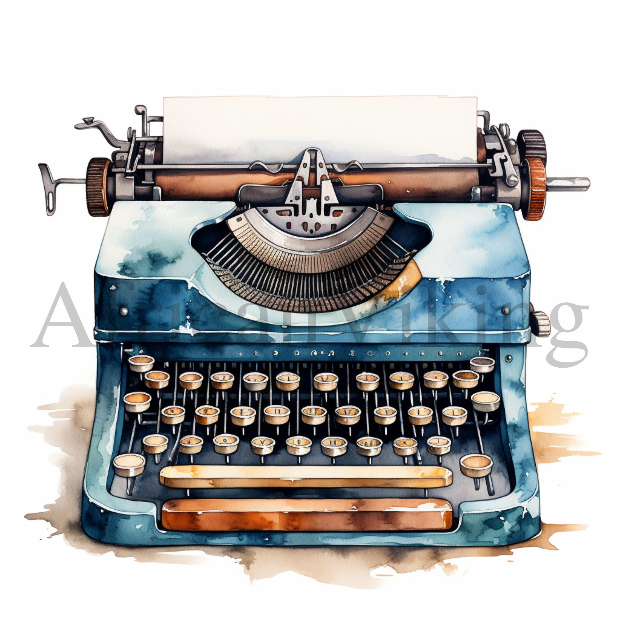 Old Fashioned Typewriter Clipart 10 High Quality Jpgs Digital Download ...