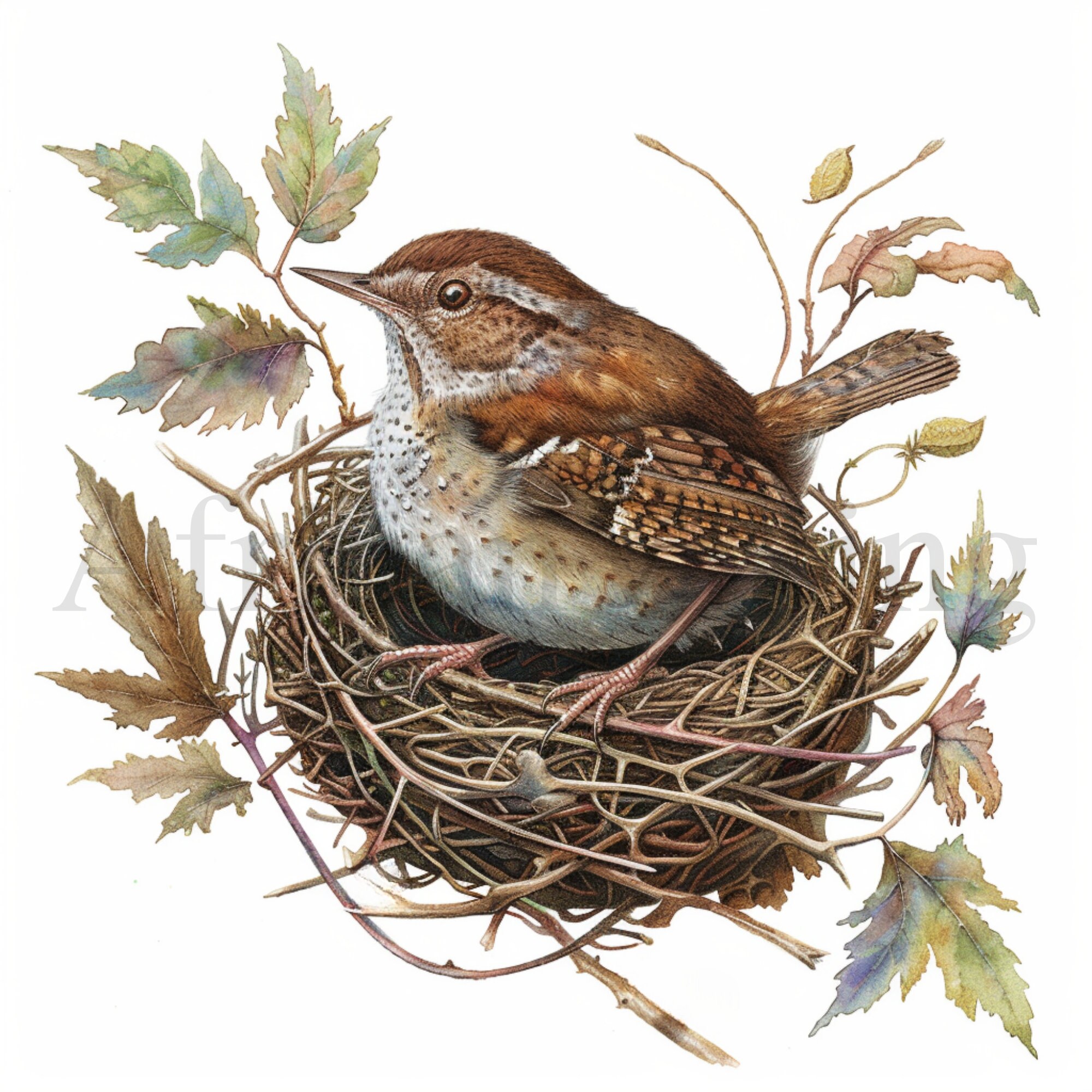 Wren Clipart | 10 High Quality Jpgs | Digital Download | Nursery Art ...