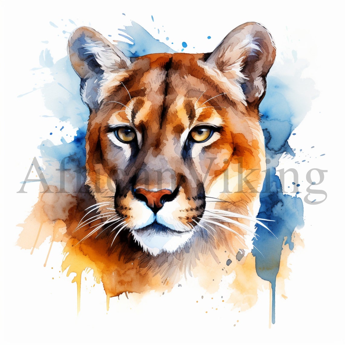 Cougar Clipart | 10 High Quality Jpgs | Digital Download | Card Making ...