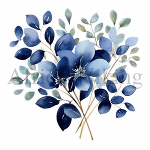 Indigo Plants Clipart | 10 High Quality Jpgs | Instant Digital Download ...