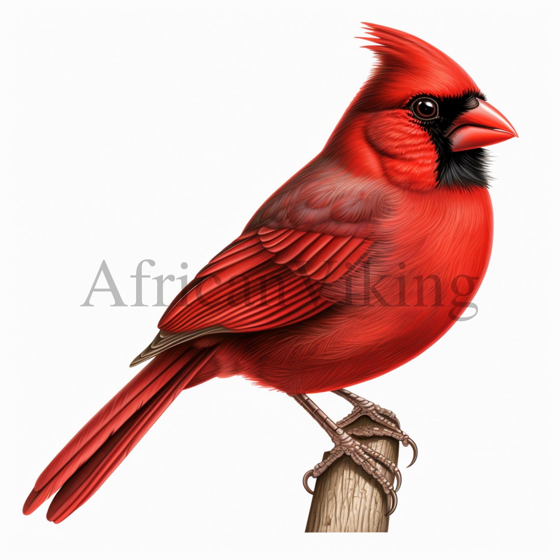 Red Cardinal Clipart 10 High Quality Jpgs Digital Download Nursery Art ...