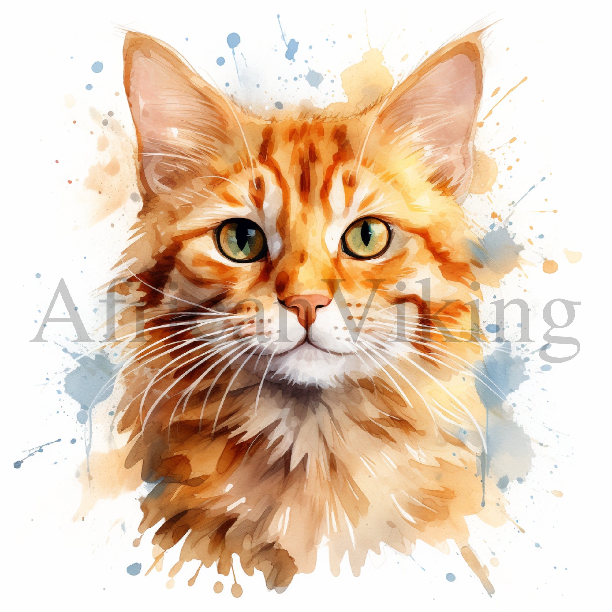 Ginger Cats Clipart 10 High Quality Jpgs Digital Download Clip Art Card ...